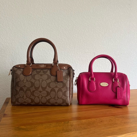 Coach | Bags | Coach Bennet Bundle Signature Mini And Pink Baby | Poshmark
